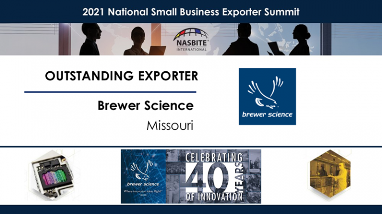 Brewer Science Recognized as Outstanding Exporter for the State of ...