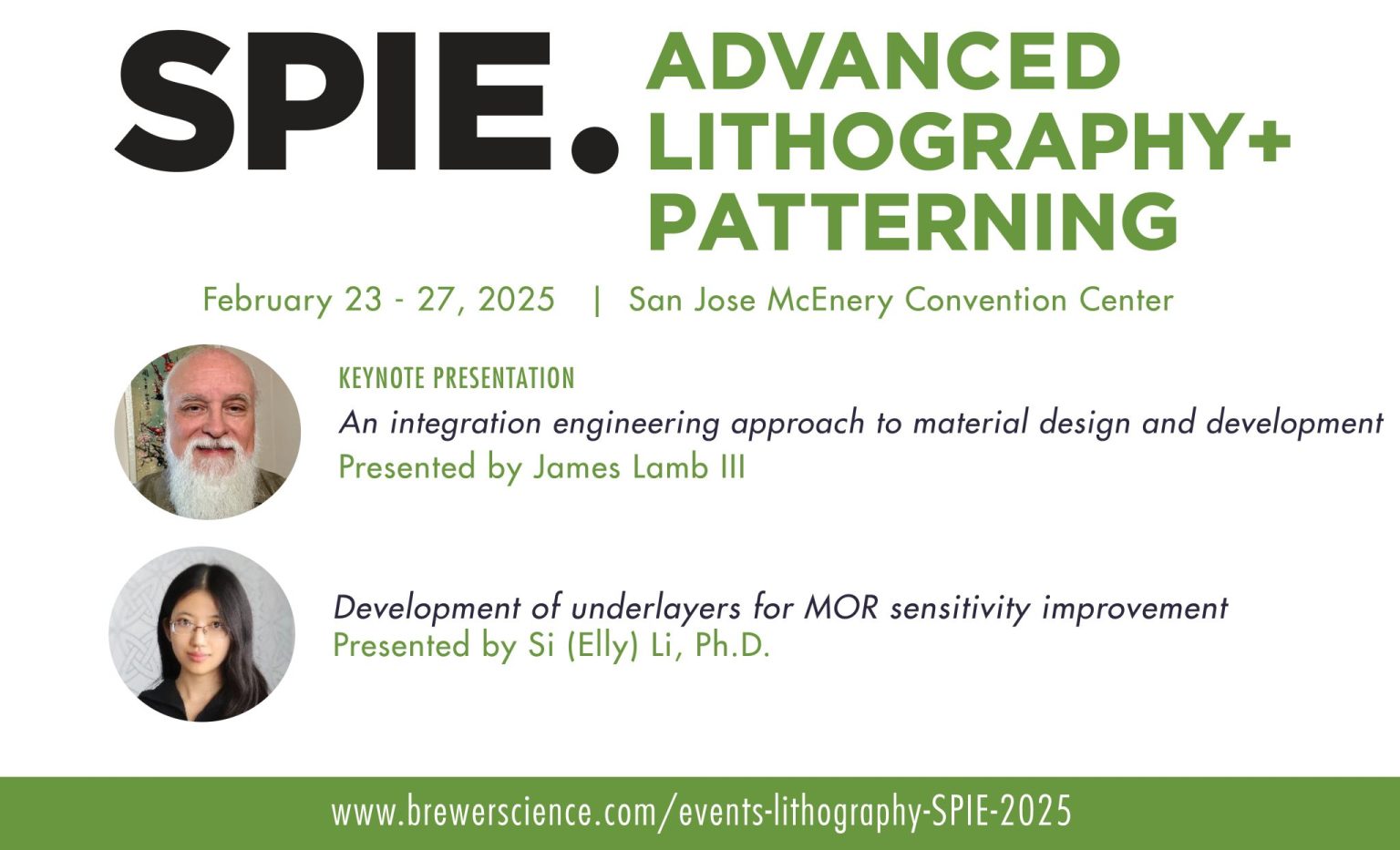 SPIE Advanced Lithography + Patterning 2025 - Brewer Science